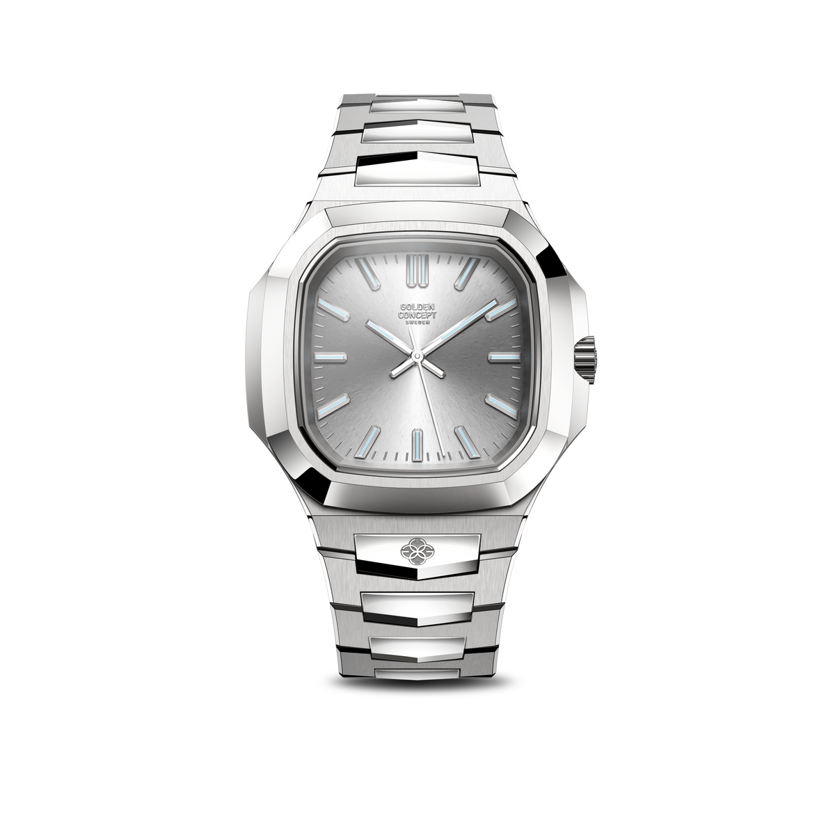 Royal Evening Glacier Silver Automatic Watch | GOLDEN CONCEPT