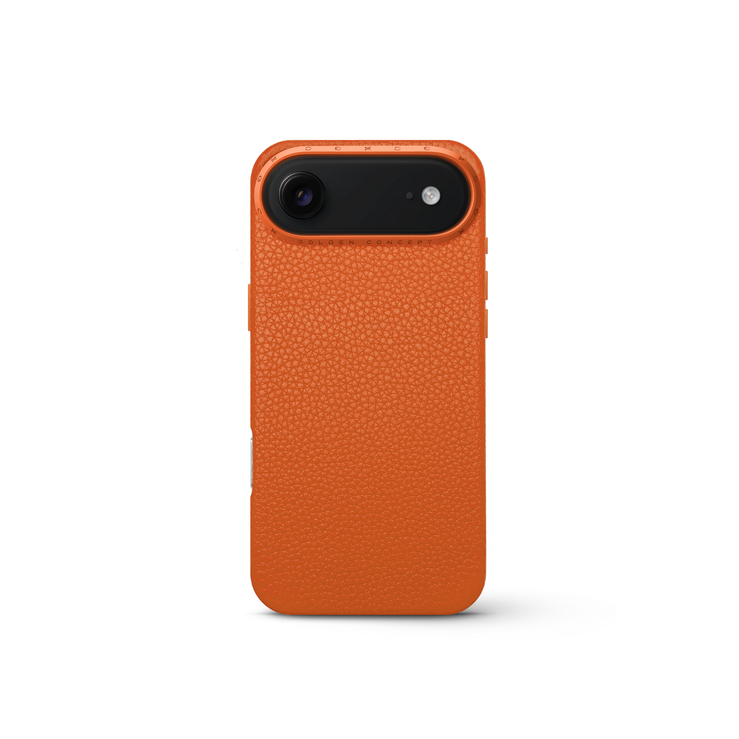 Orange Leather iPhone 17 Pro, Pro Max & Air Case | GOLDEN CONCEPT™
