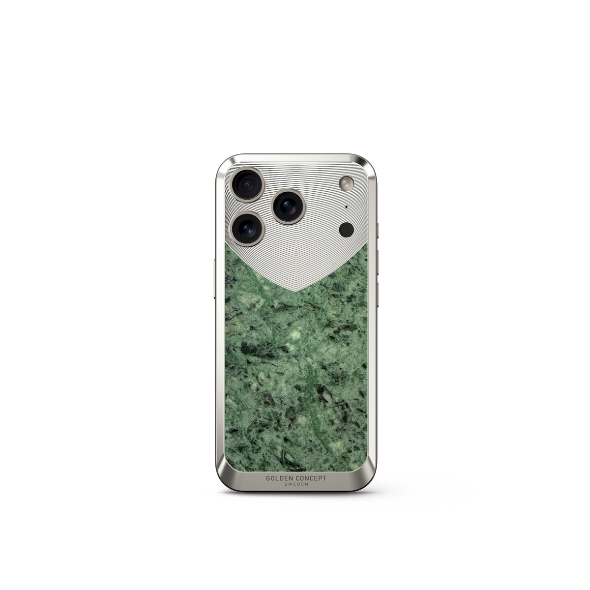 Verde Issorie Marble iPhone 17 Luxury Backplate | GOLDEN CONCEPT™