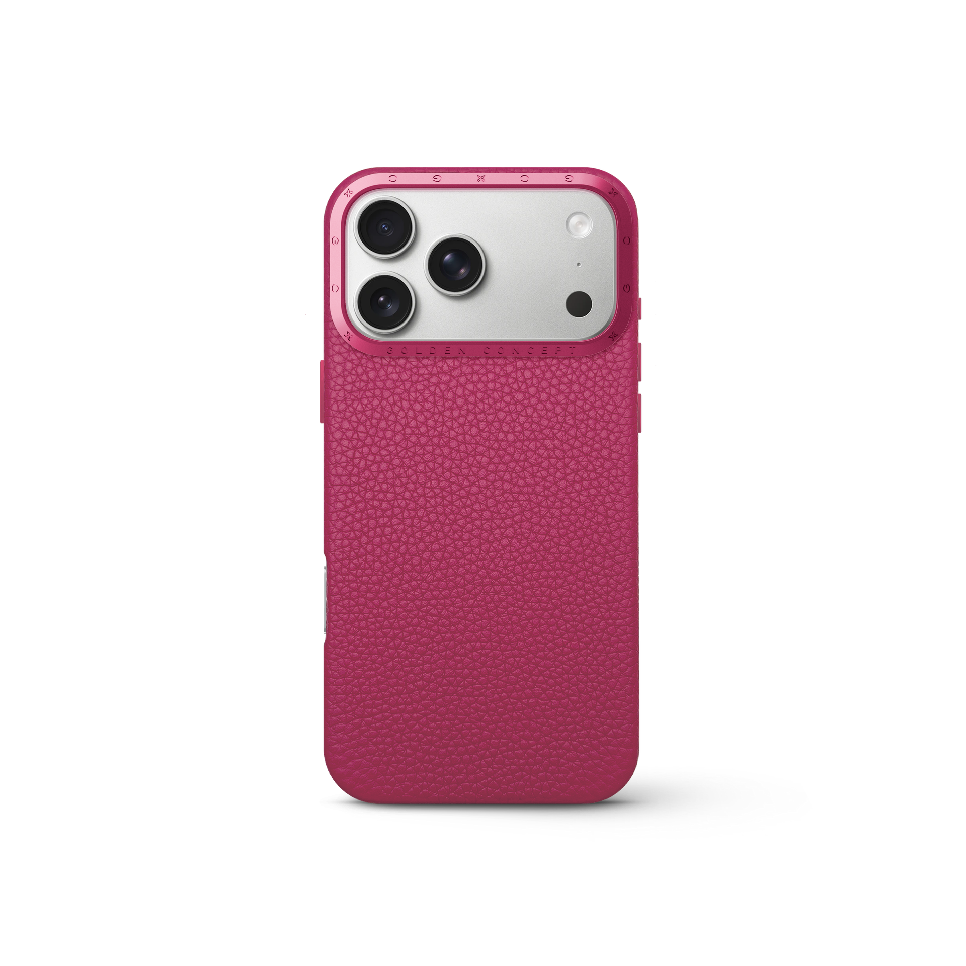 Pink Leather Case for iPhone 17 Pro, Pro Max & Air | GOLDEN CONCEPT™