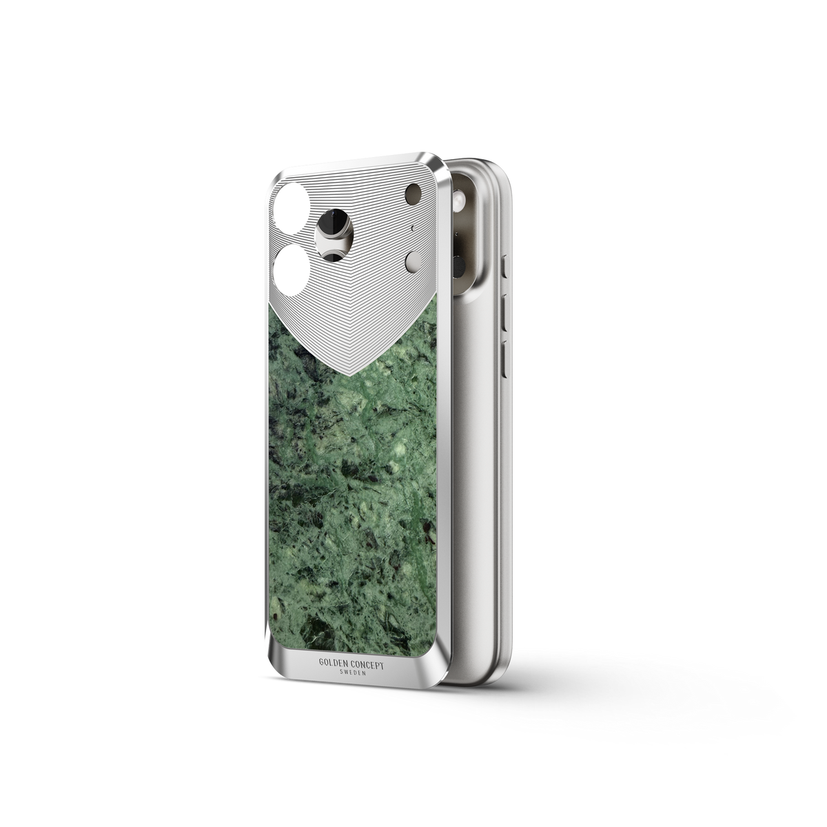 Verde Issorie Marble iPhone 17 Luxury Backplate | GOLDEN CONCEPT™