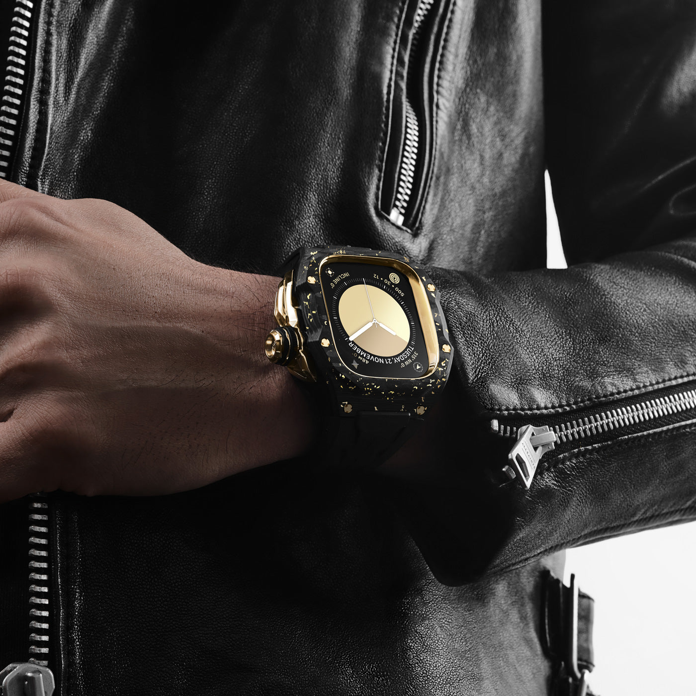 Luxurious Racing Sport Carbon Case for Apple Watch Ultra 1 & 2 – GOLDEN ...